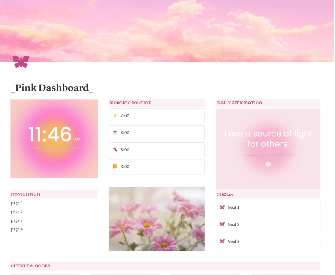 Aesthetic Templates 6167